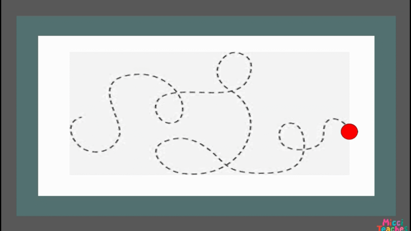 Visual Tracking 5 follow the dot and line - Micci Teaches